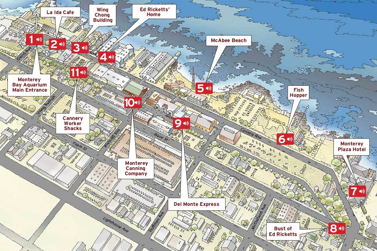 Audio walking tour of Monterey area | Monterey Bay Aquarium