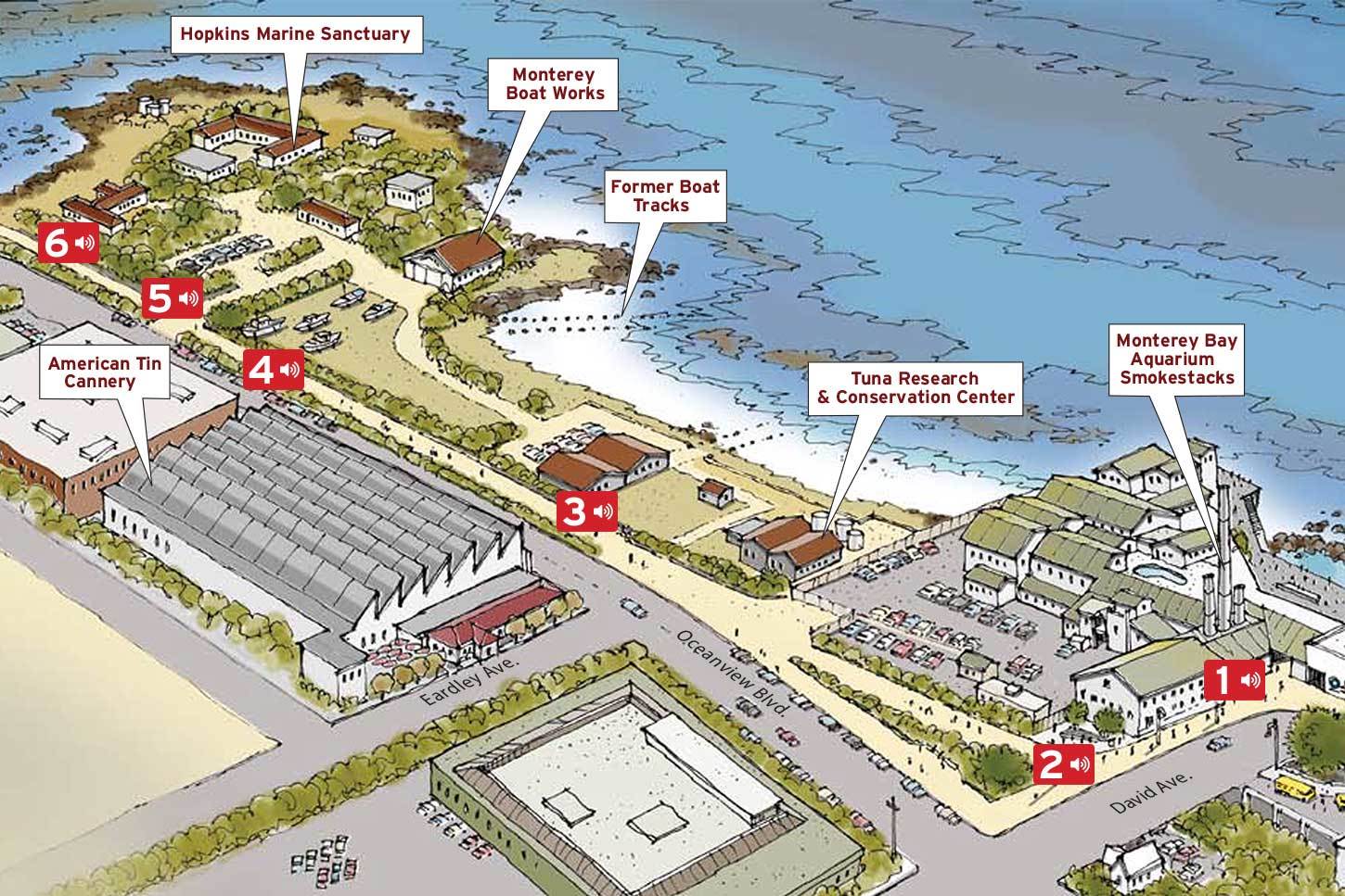 Audio walking tour of Monterey area | Monterey Bay Aquarium